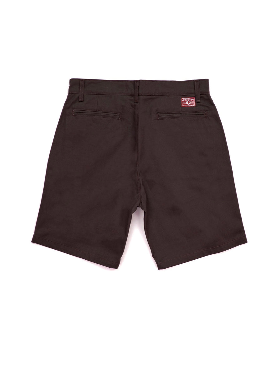 Made in USA - Rustic Dime Workwear Chino Shorts in Brown