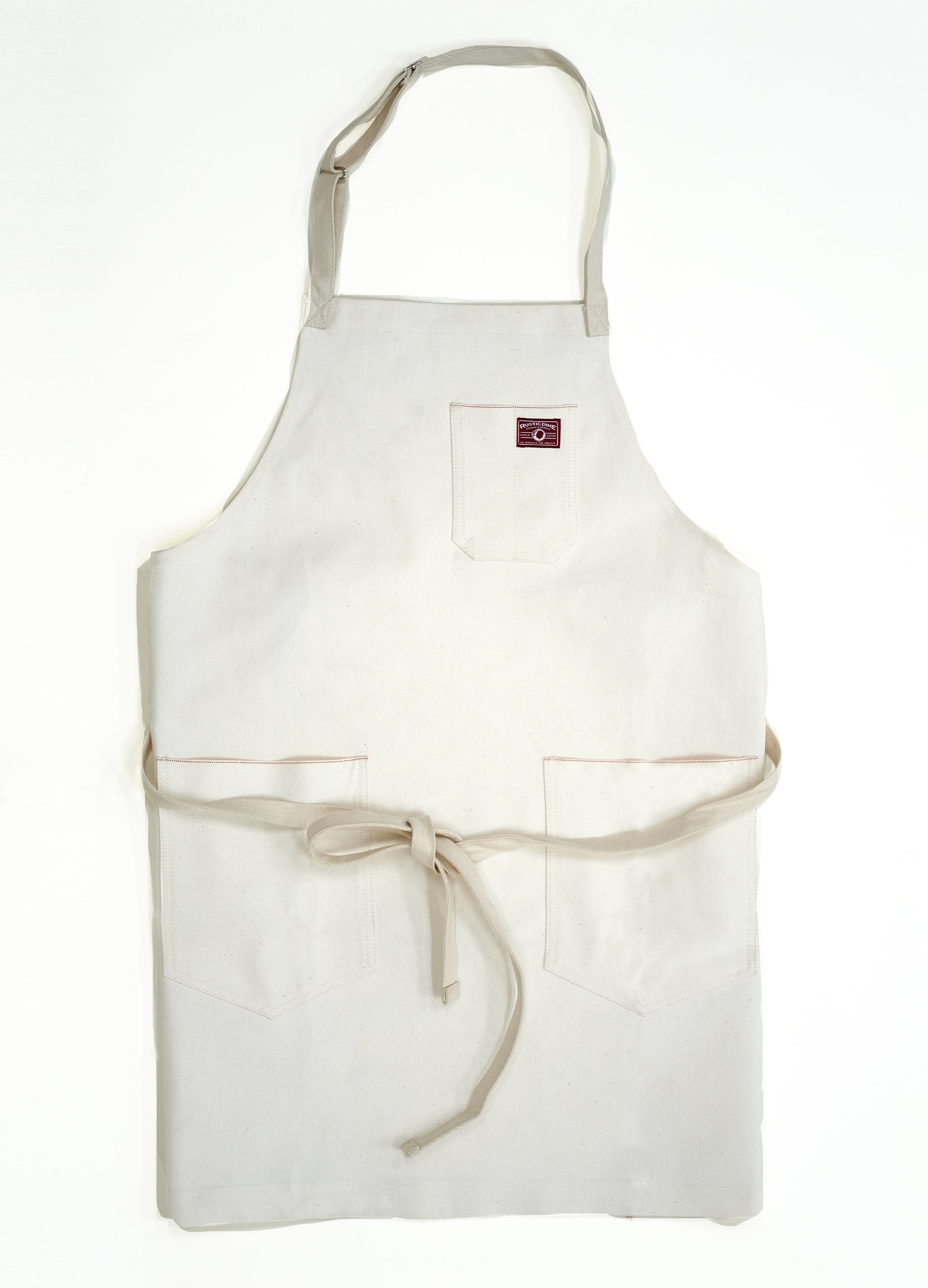 Selvedge Off White Denim Apron | Made in USA – Rustic Dime
